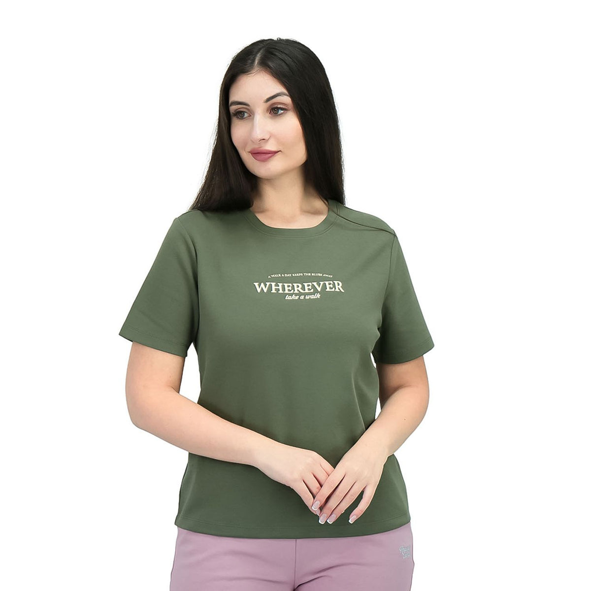 Women's Crew Neck Short Sleeve Comfort Print Tee – Giordano Online