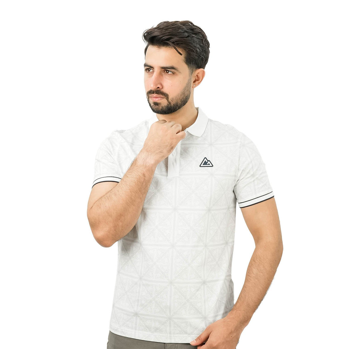 Men's Short Sleeve Slim Print Polo – Giordano Online